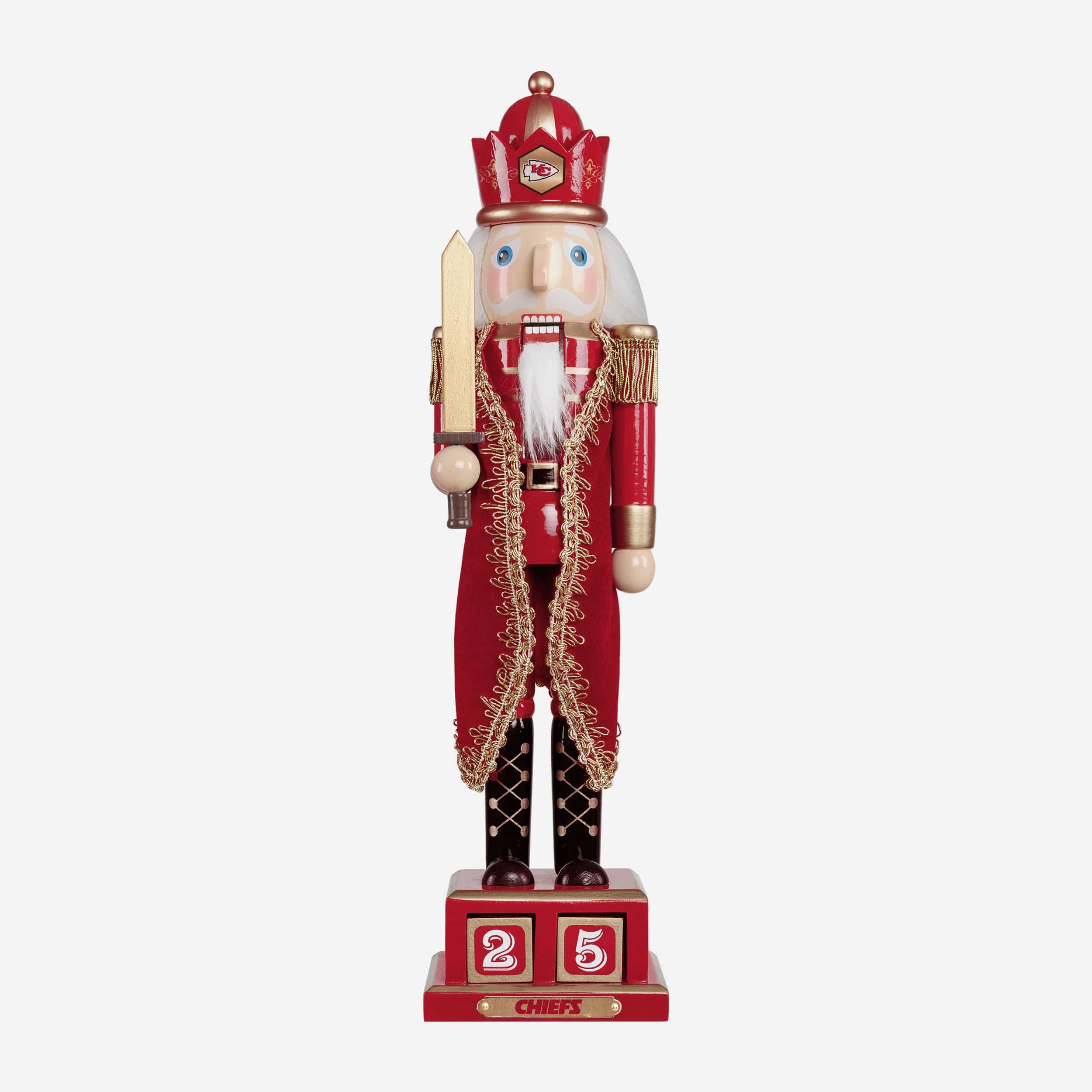 Kansas City Chiefs Countdown Nutcracker FOCO