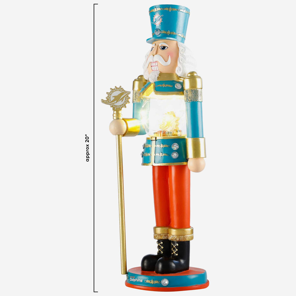 Miami Dolphins Light Up Nutcracker FOCO
