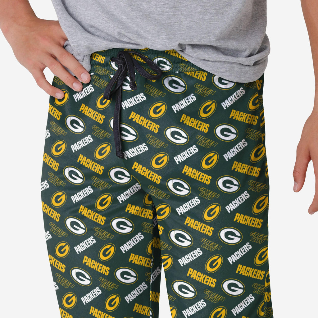 Green Bay Packers Repeat Print Lounge Pants FOCO