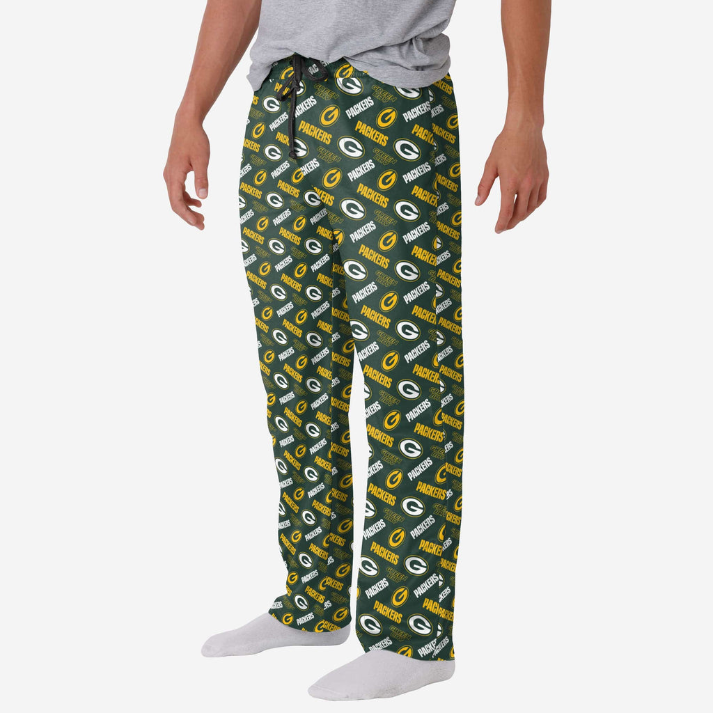 Green Bay Packers Repeat Print Lounge Pants FOCO