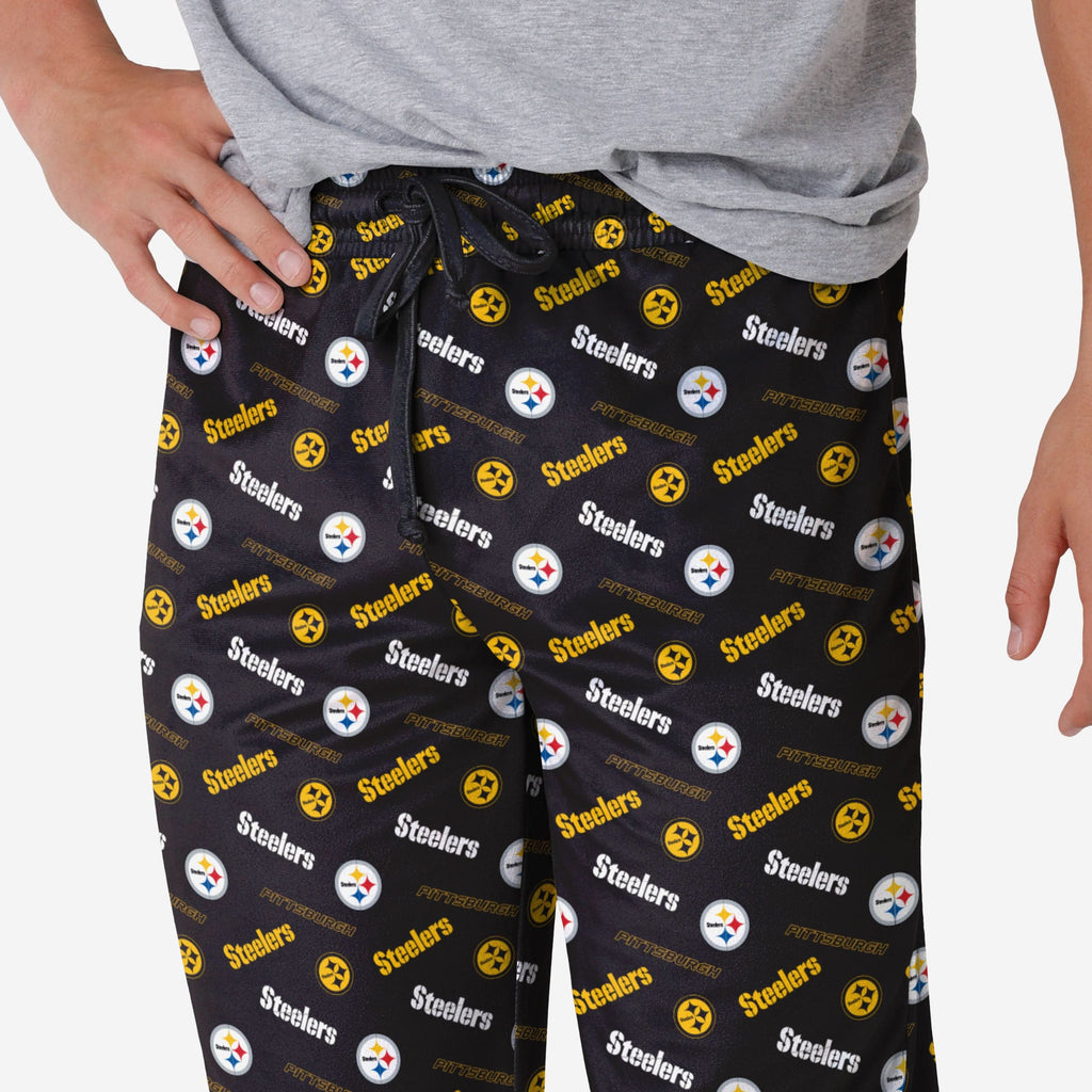 Pittsburgh Steelers Repeat Print Lounge Pants FOCO
