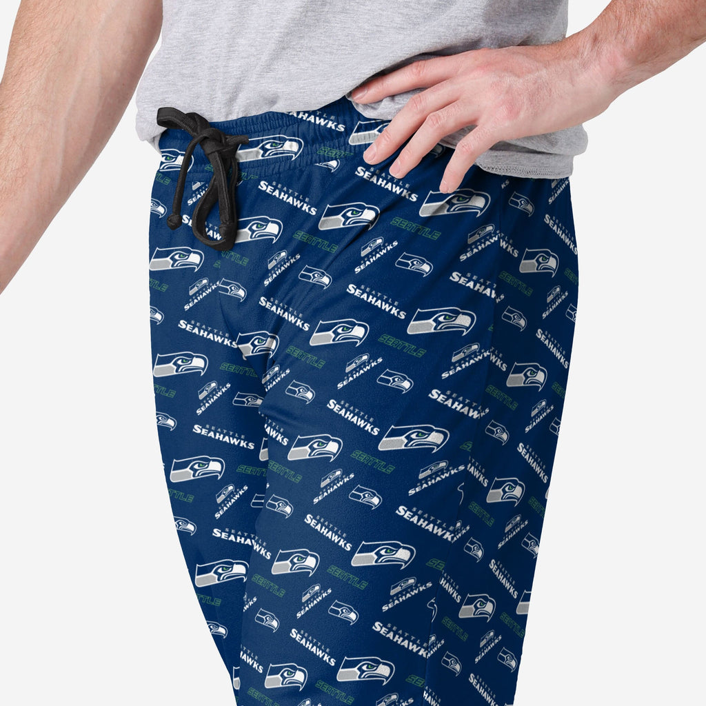 Seattle Seahawks Repeat Print Lounge Pants FOCO