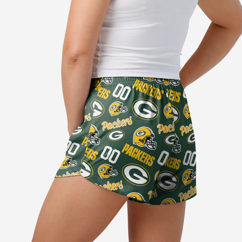 Green Bay Packers Womens Gameday Ready Lounge Shorts FOCO