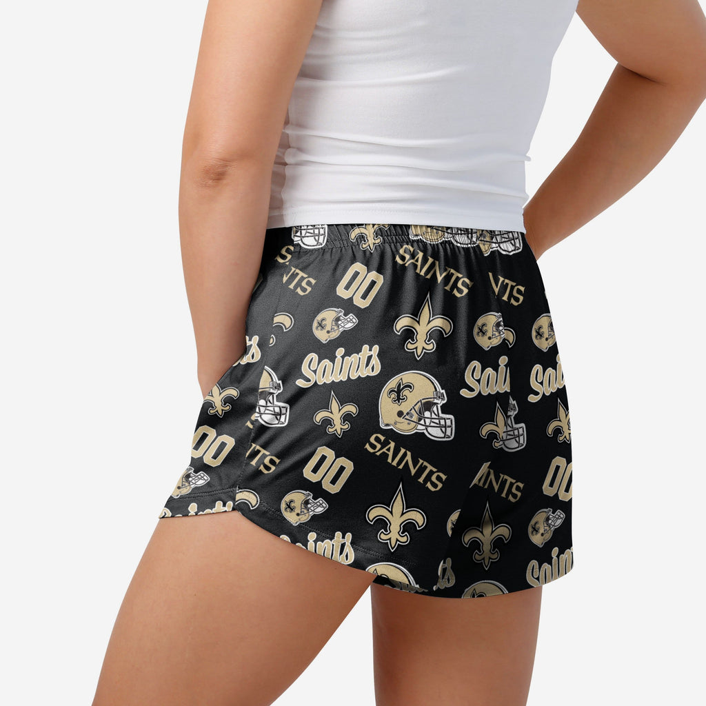 New Orleans Saints Womens Gameday Ready Lounge Shorts FOCO