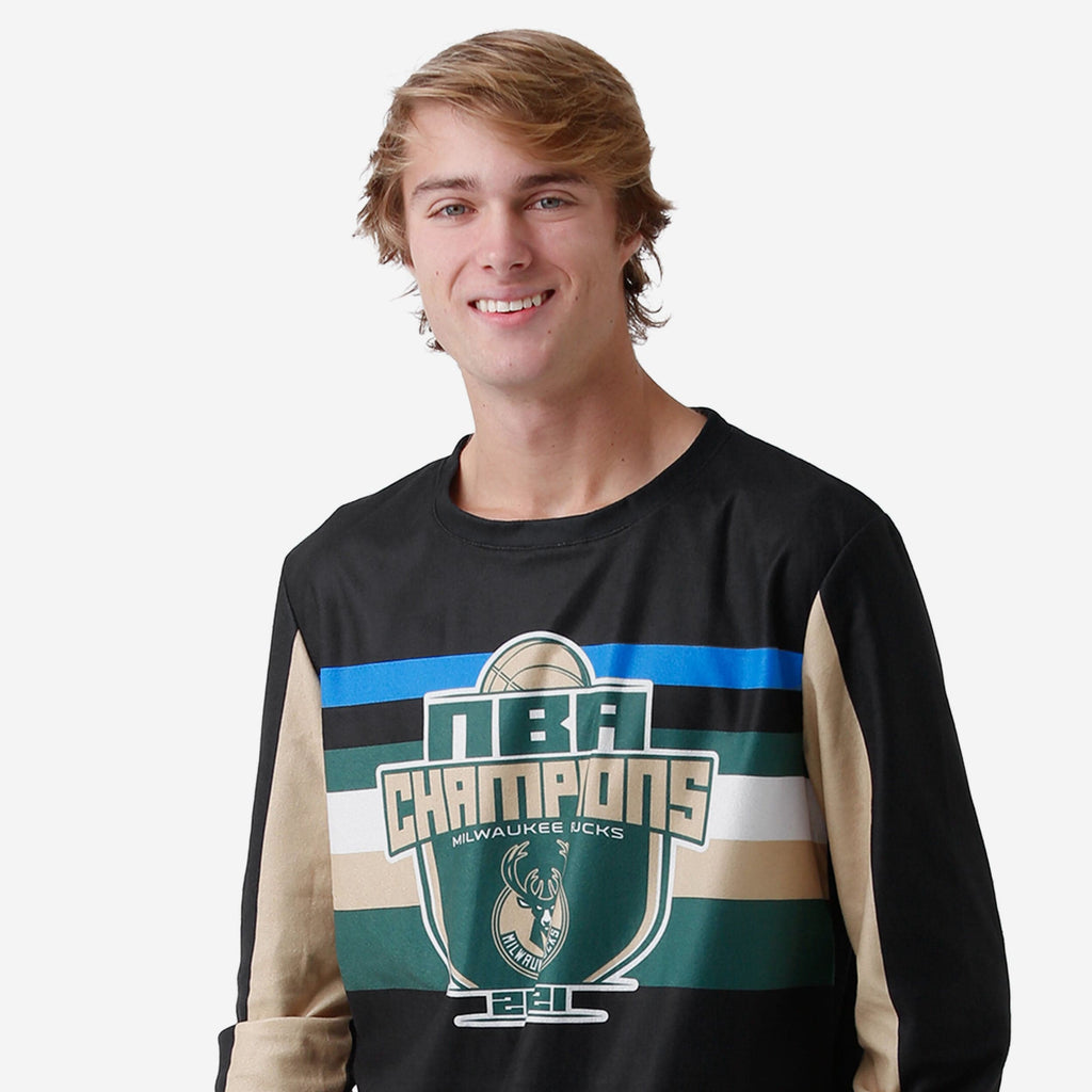 Milwaukee Bucks 2021 NBA Champions Holiday Pajamas FOCO