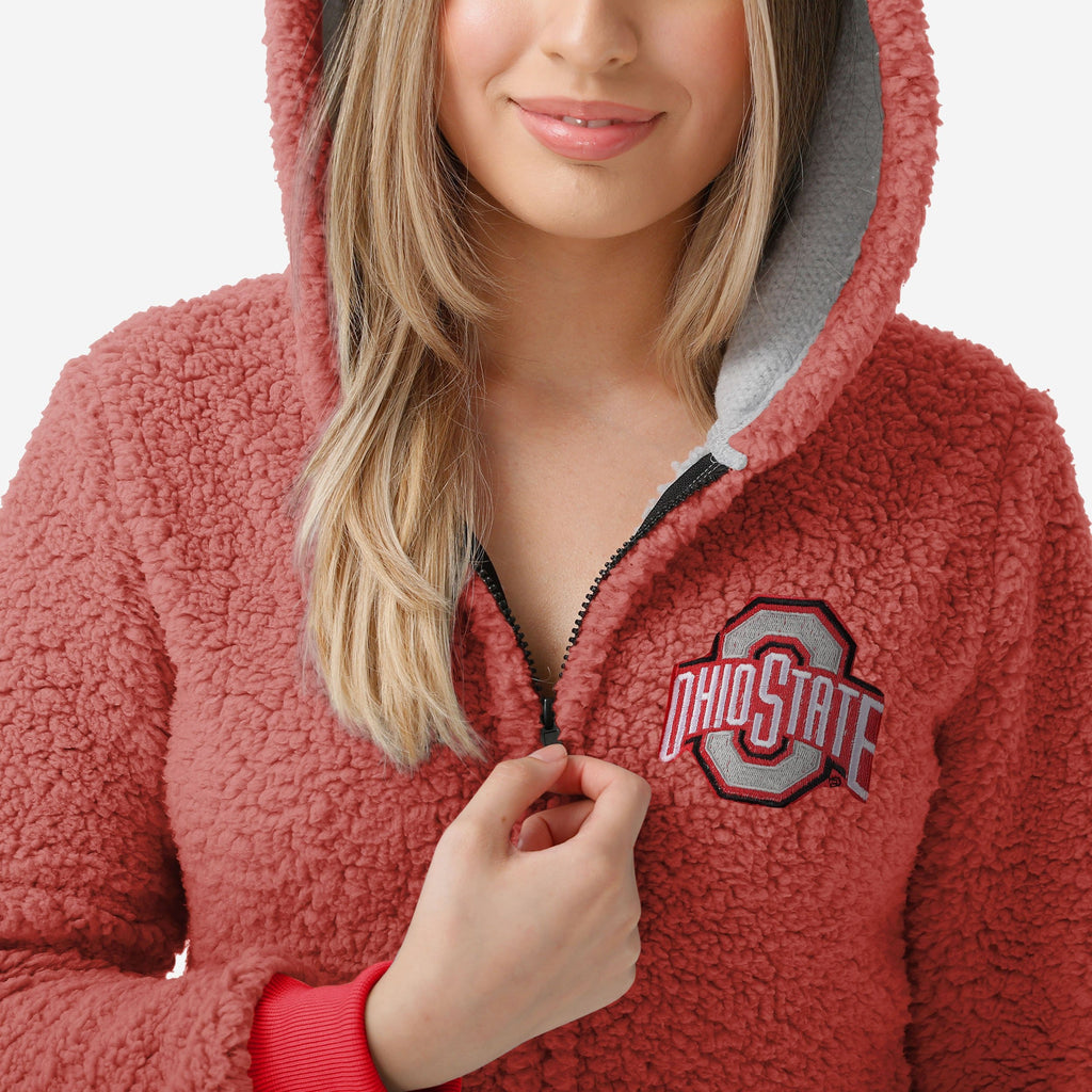 Ohio State Buckeyes Womens Sherpa One Piece Pajamas FOCO