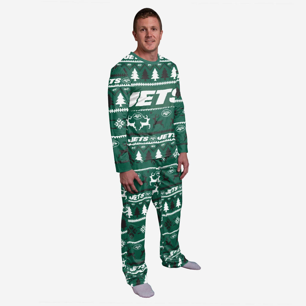 New York Jets Family Holiday Pajamas FOCO