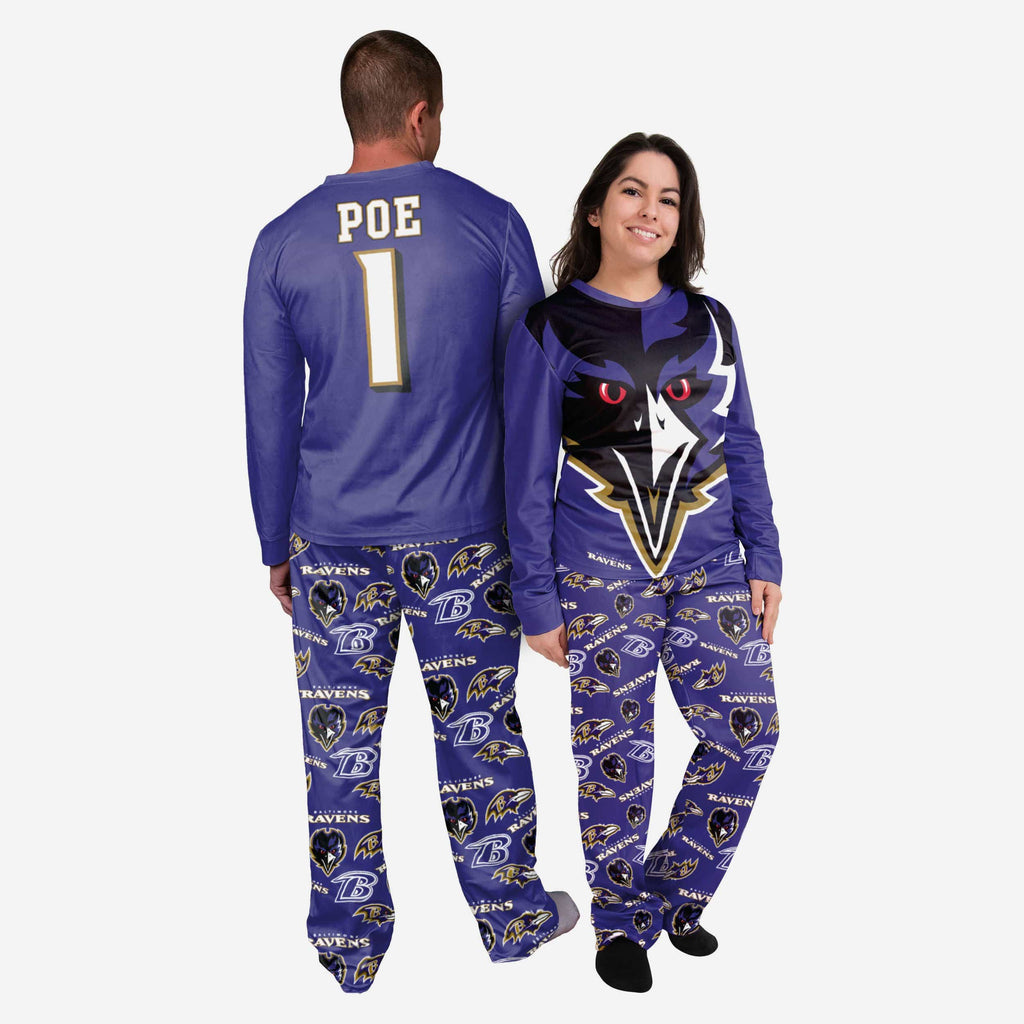 Poe Baltimore Ravens Mascot Pajamas FOCO