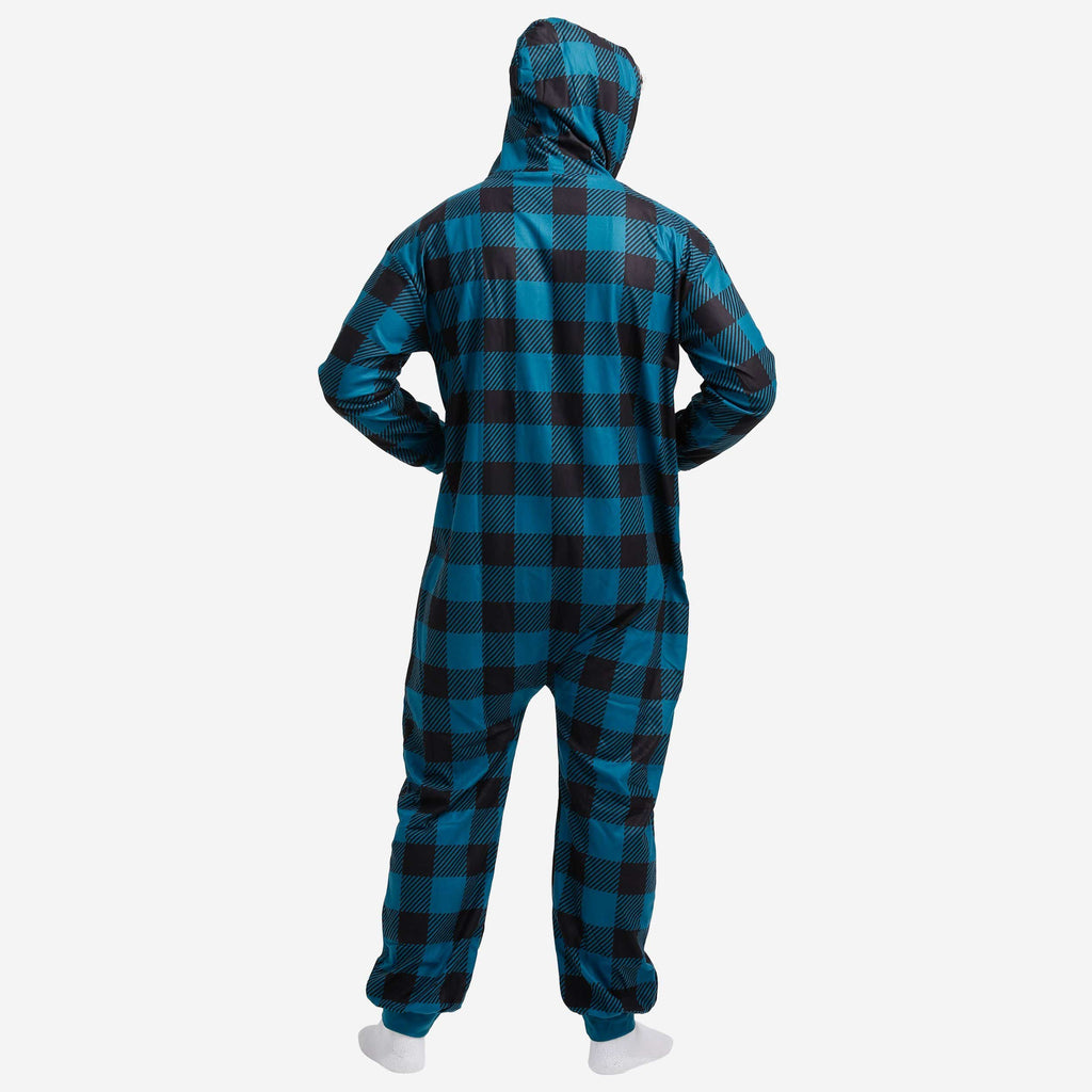 Philadelphia Eagles Plaid One Piece Pajamas FOCO