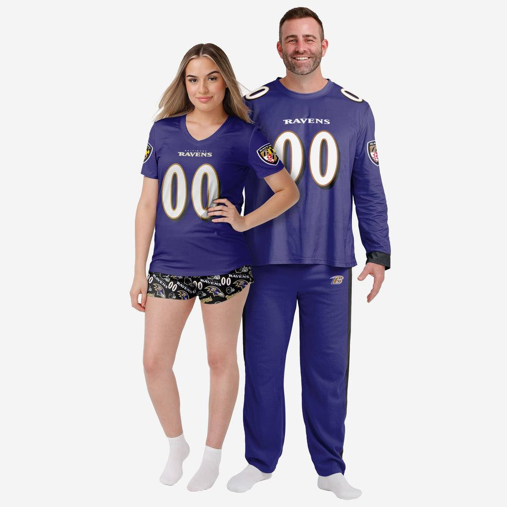 Baltimore Ravens Womens Gameday Ready Pajama Set FOCO