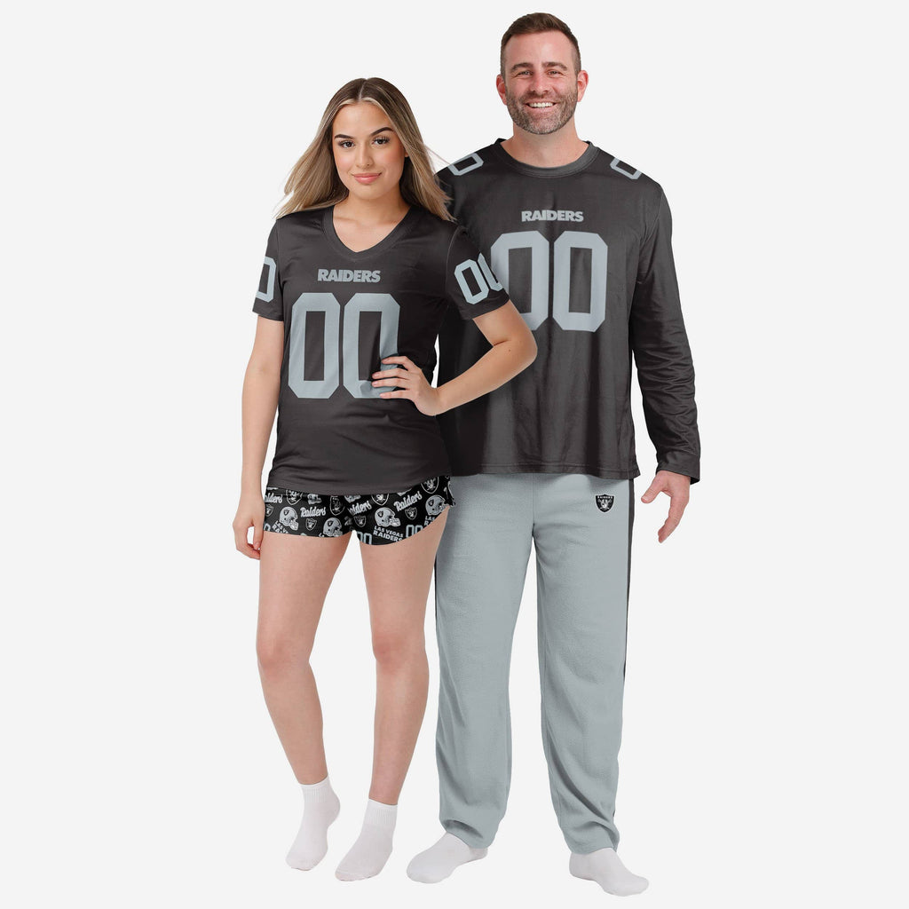 Las Vegas Raiders Womens Gameday Ready Pajama Set FOCO