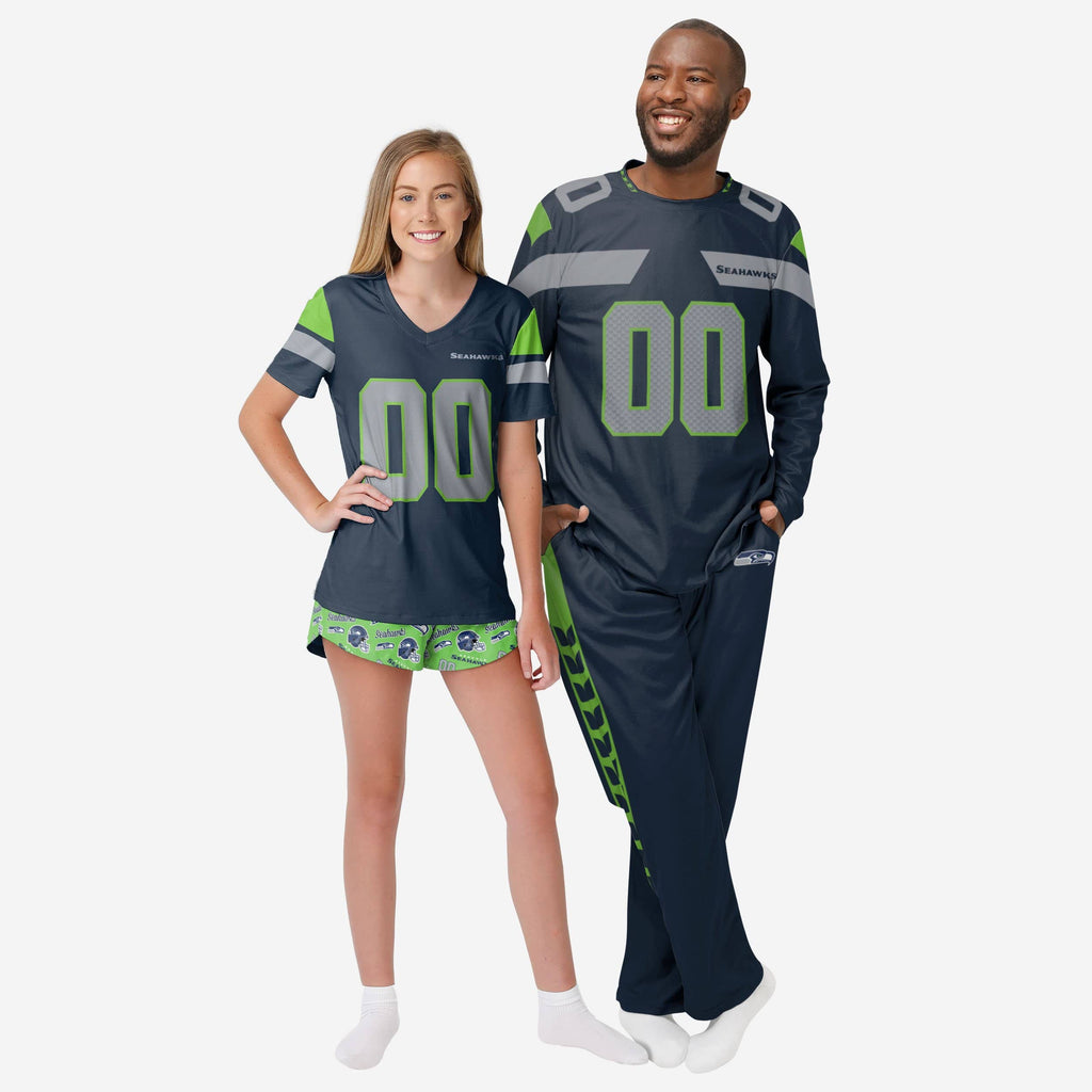 Seattle Seahawks Womens Gameday Ready Pajama Set FOCO