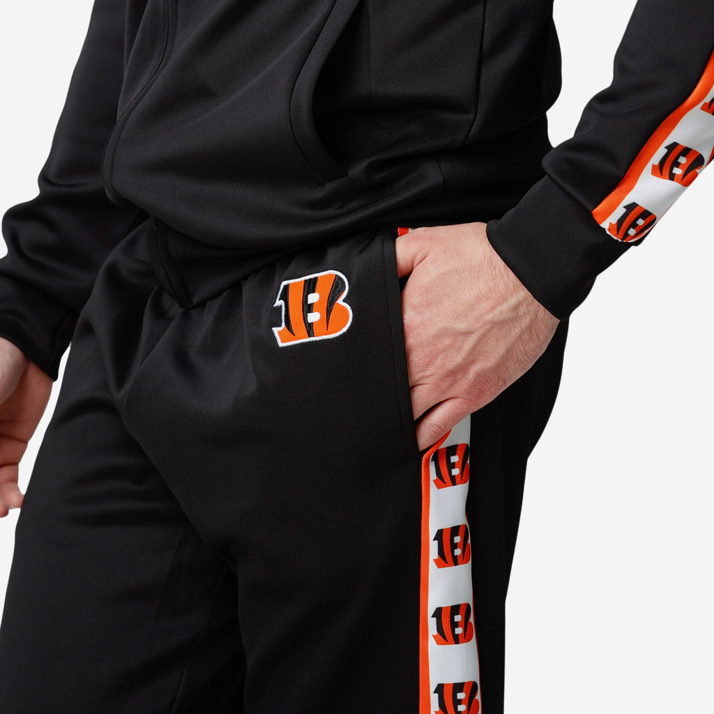 Cincinnati Bengals Stripe Logo Track Pants FOCO