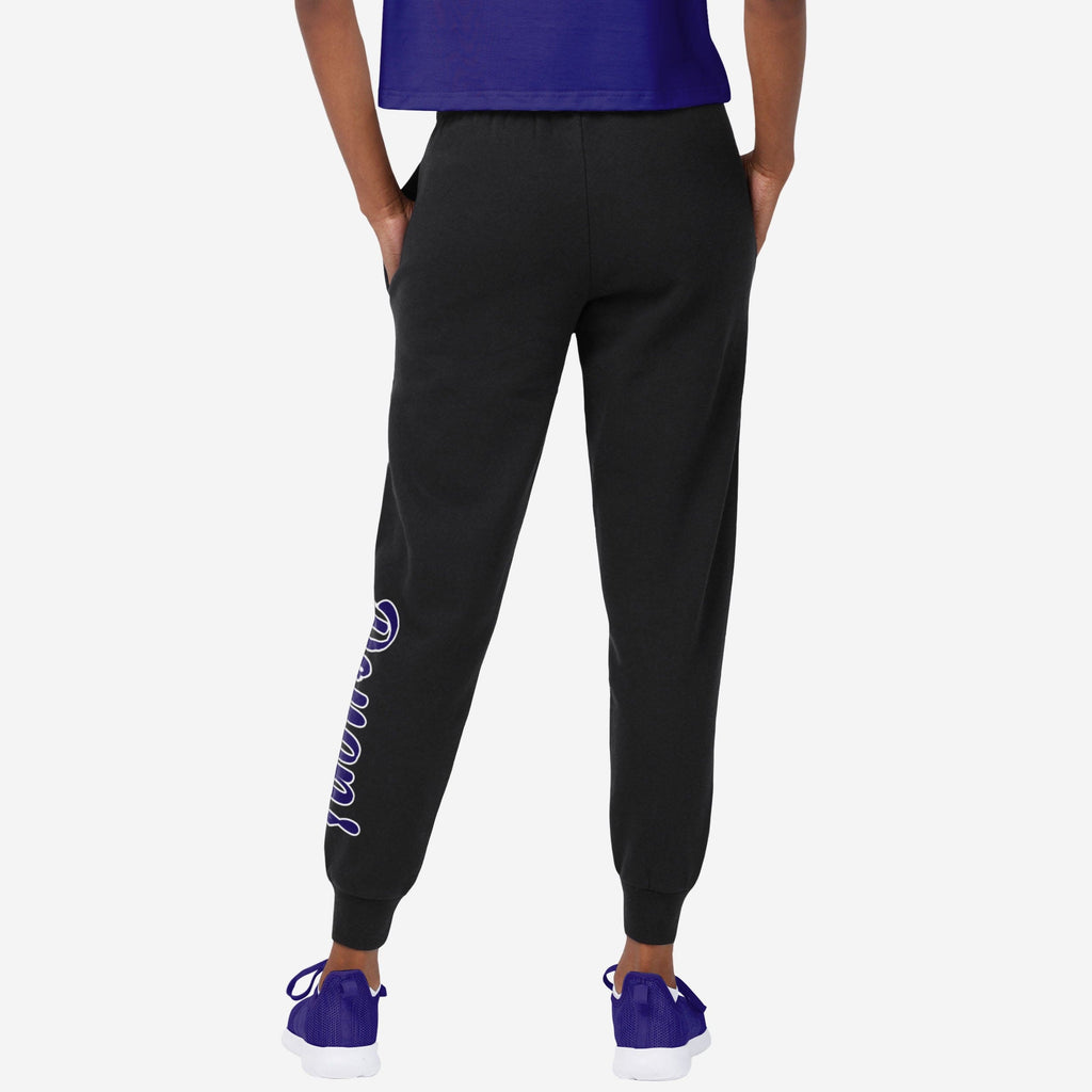 Baltimore Ravens Womens Script Wordmark Black Joggers FOCO