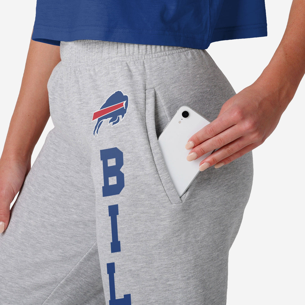 Buffalo Bills Womens Big Wordmark Gray Sweatpants FOCO