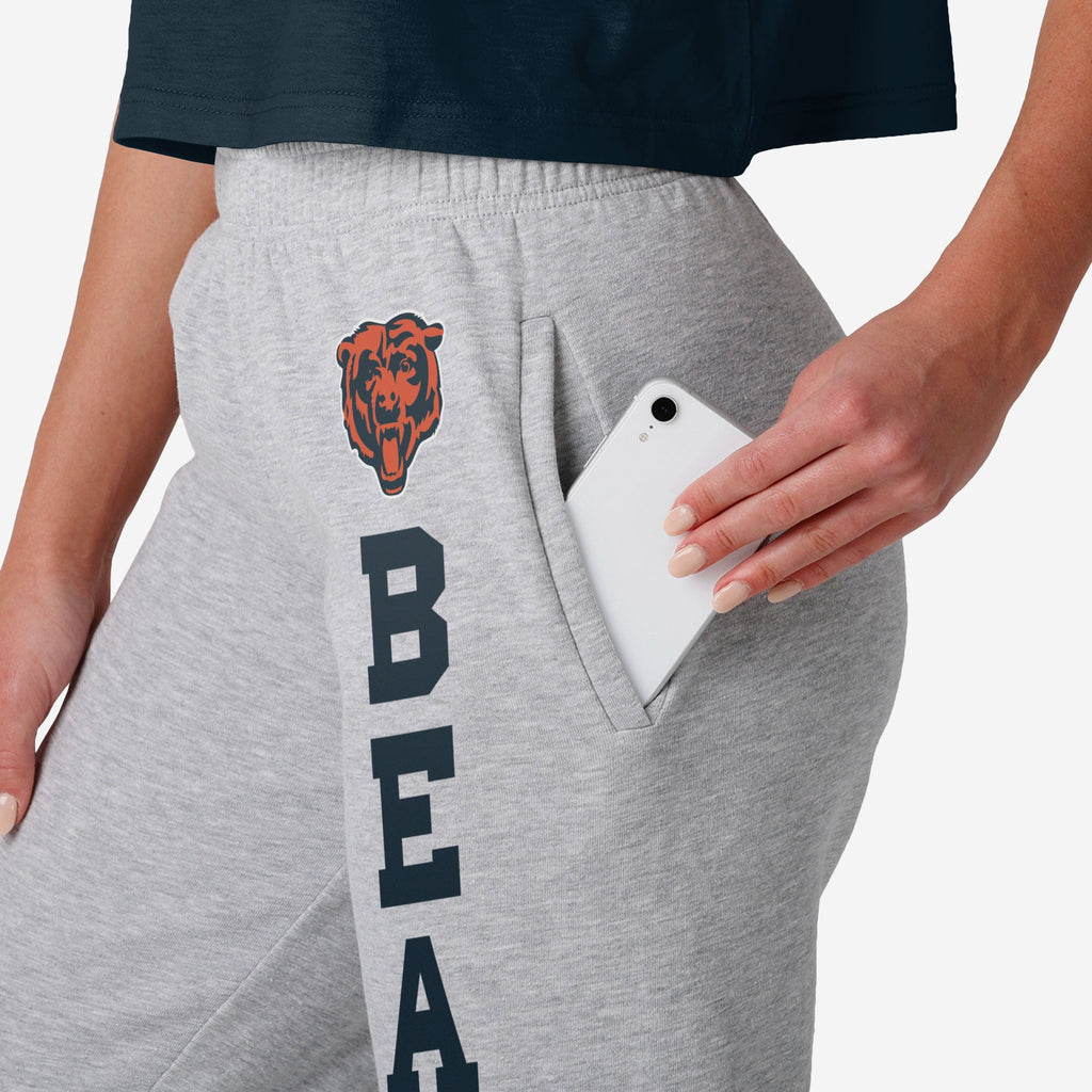 Chicago Bears Womens Big Wordmark Gray Sweatpants FOCO