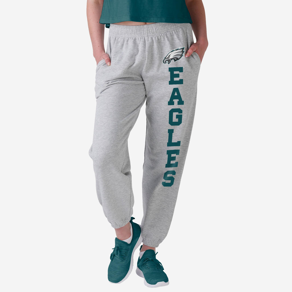 Philadelphia Eagles Womens Big Wordmark Gray Sweatpants FOCO