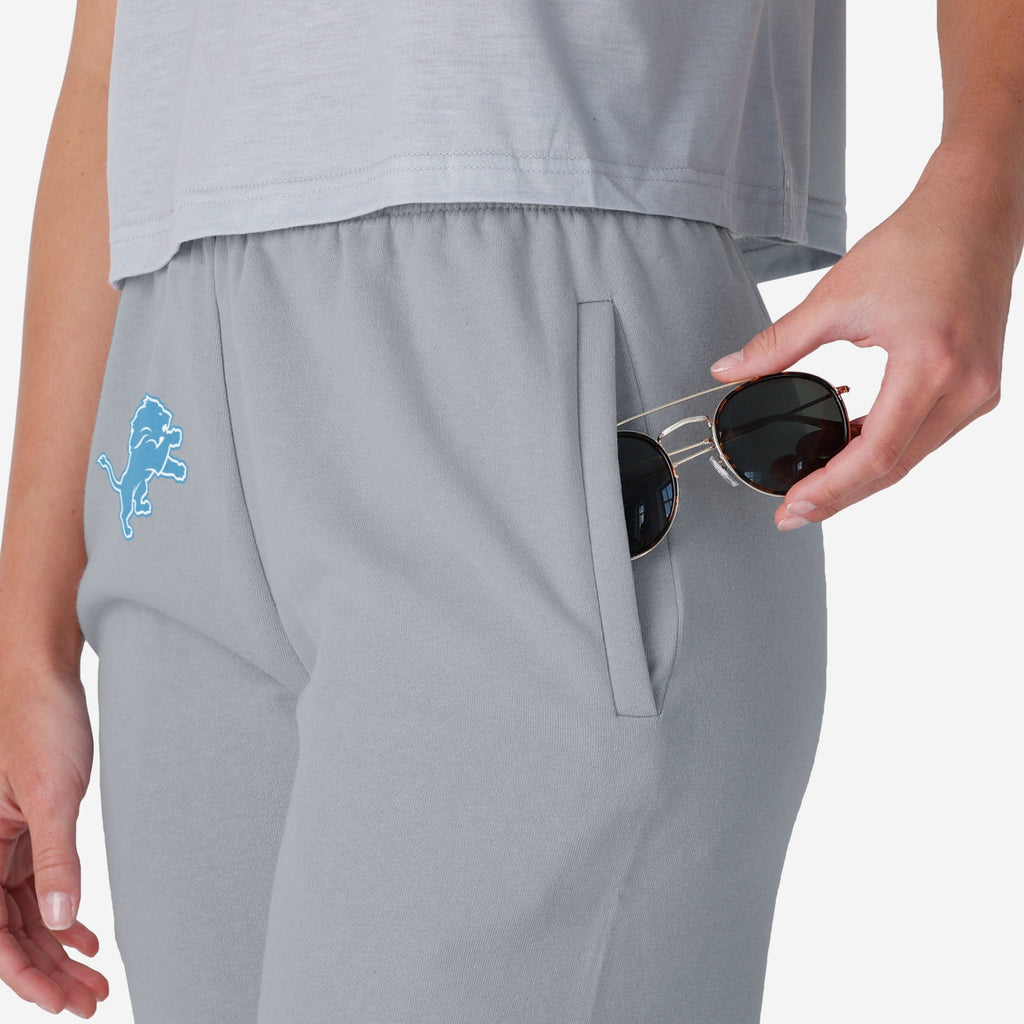 Detroit Lions Womens Script Wordmark Team Color Sweatpants FOCO