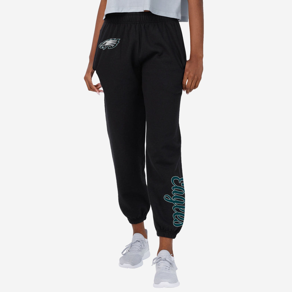 Philadelphia Eagles Womens Script Wordmark Team Color Sweatpants FOCO