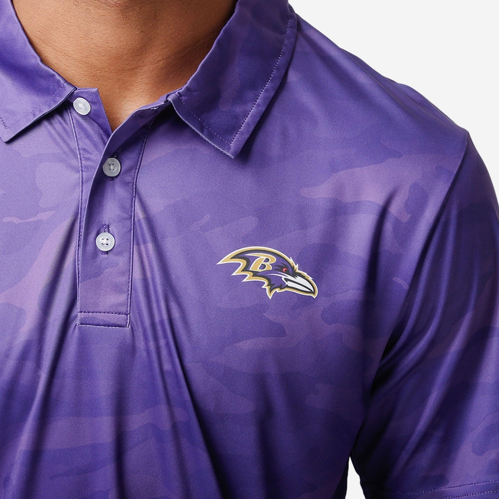 Baltimore Ravens Color Camo Polyester Polo FOCO