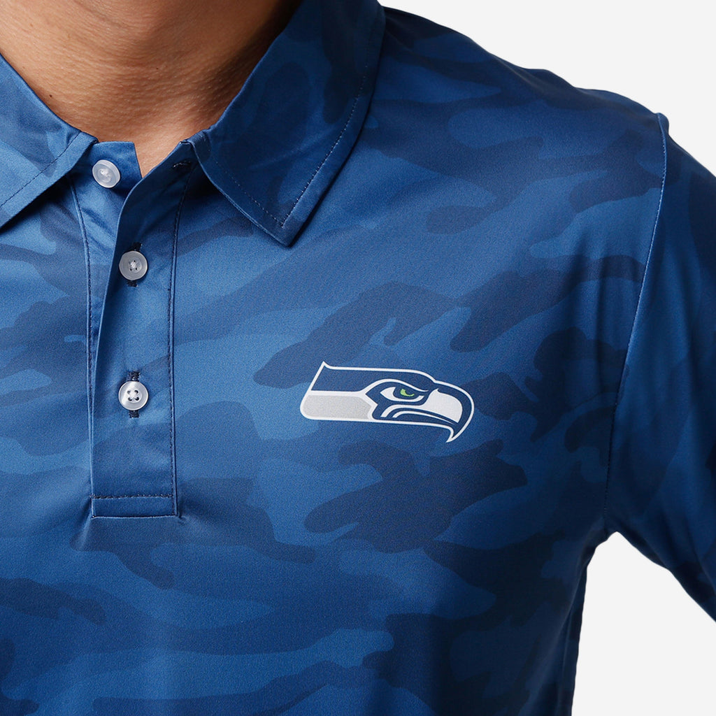 Seattle Seahawks Color Camo Polyester Polo FOCO