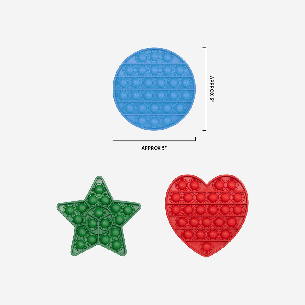 Fun Shapes 3 Pack Push-Itz Fidget FOCO