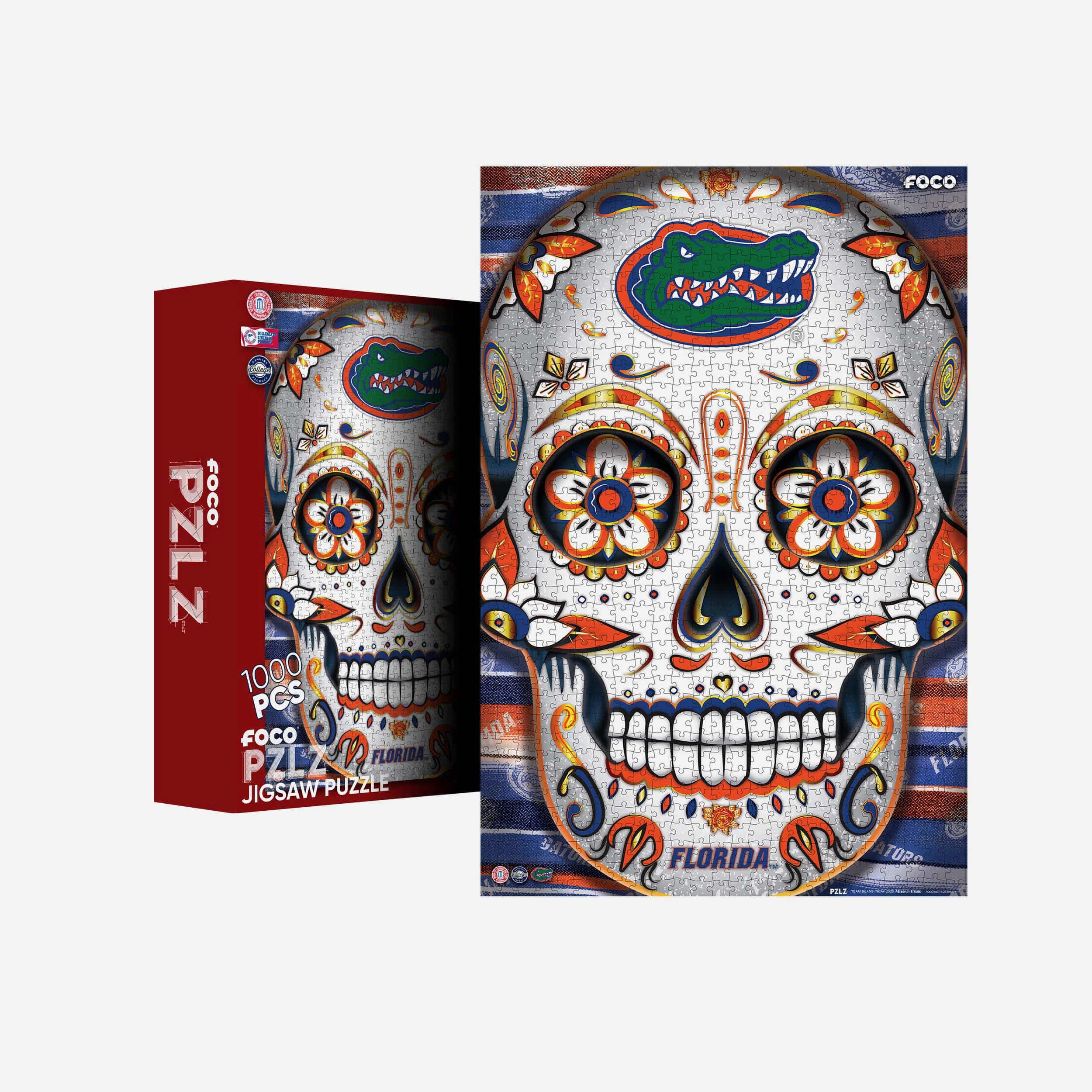 Florida Gators Sugar Skull 1000 Piece Jigsaw Puzzle PZLZ FOCO