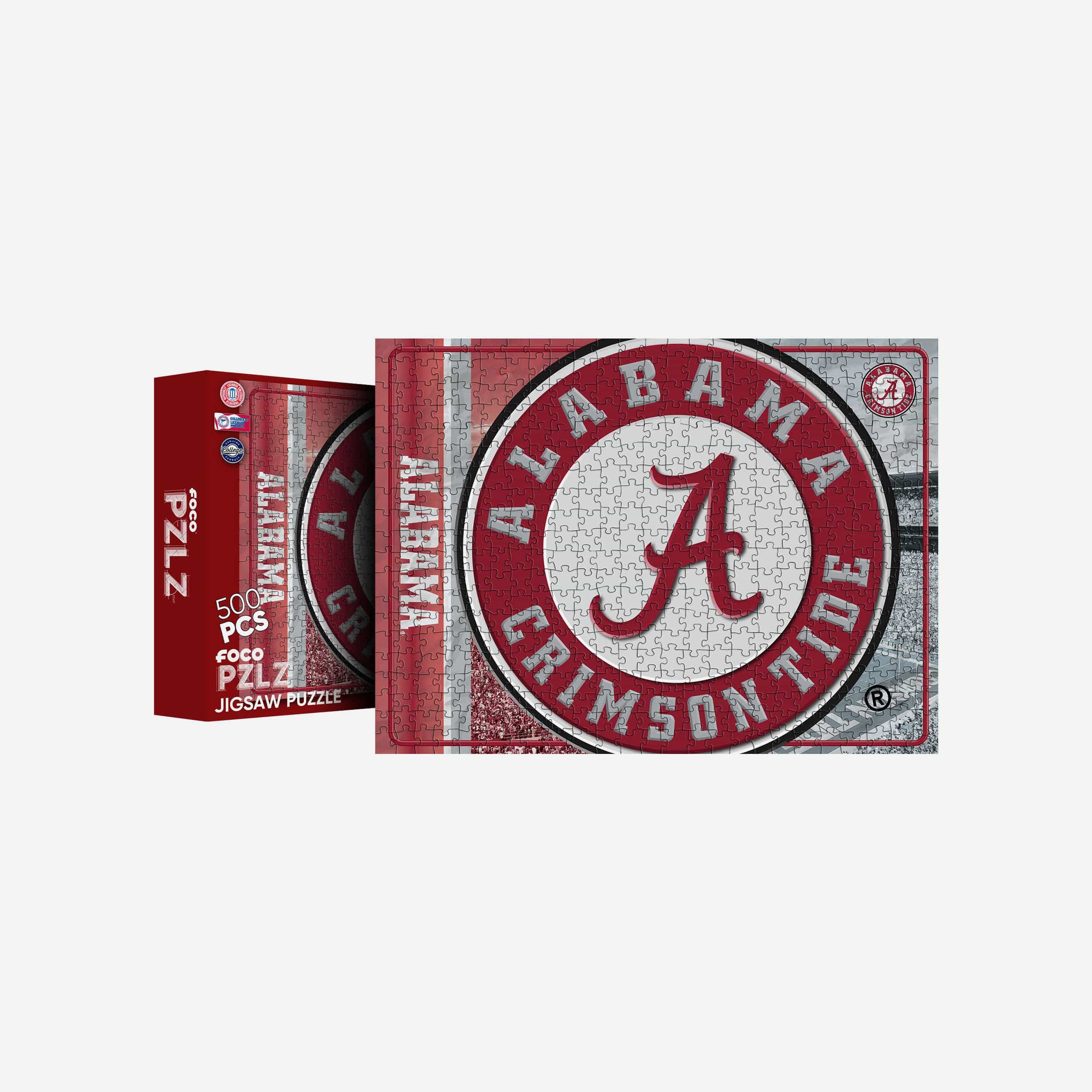 Alabama Crimson Tide Big Logo 500 Piece Jigsaw Puzzle PZLZ FOCO