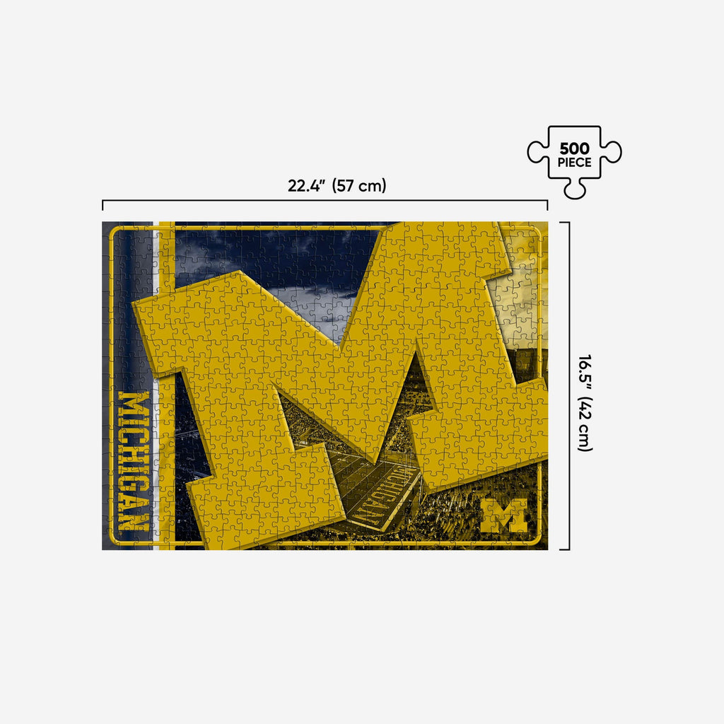 Michigan Wolverines Big Logo 500 Piece Jigsaw Puzzle PZLZ FOCO