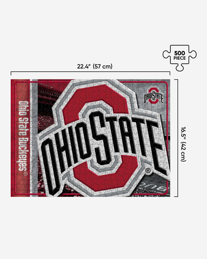 Ohio State Buckeyes Big Logo 500 Piece Jigsaw Puzzle PZLZ FOCO