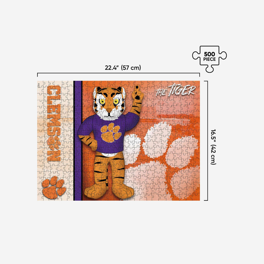 The Tiger Clemson Tigers Mascot 500 Piece Jigsaw Puzzle PZLZ FOCO