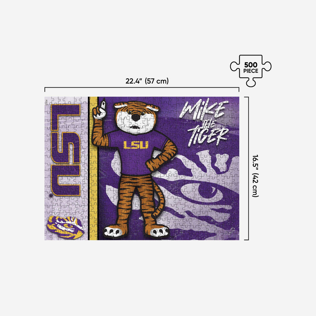 Mike the Tiger LSU Tigers Mascot 500 Piece Jigsaw Puzzle PZLZ FOCO