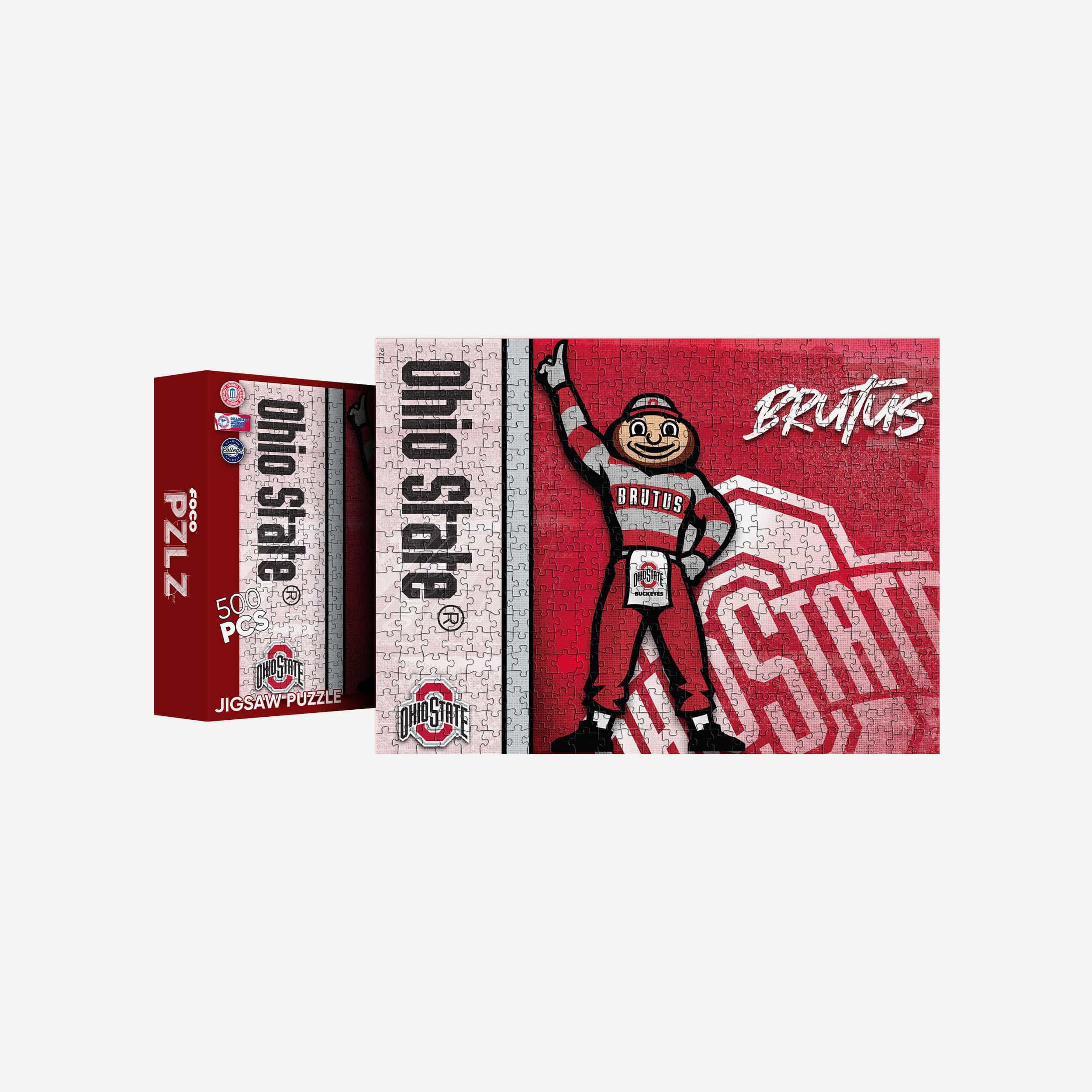 Brutus Buckeye Ohio State Buckeyes Mascot 500 Piece Jigsaw Puzzle PZLZ FOCO