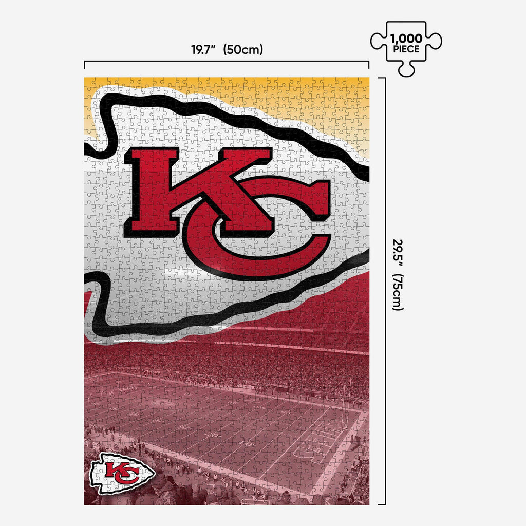 Kansas City Chiefs Arrowhead Stadium 1000 Piece Jigsaw Puzzle PZLZ FOCO