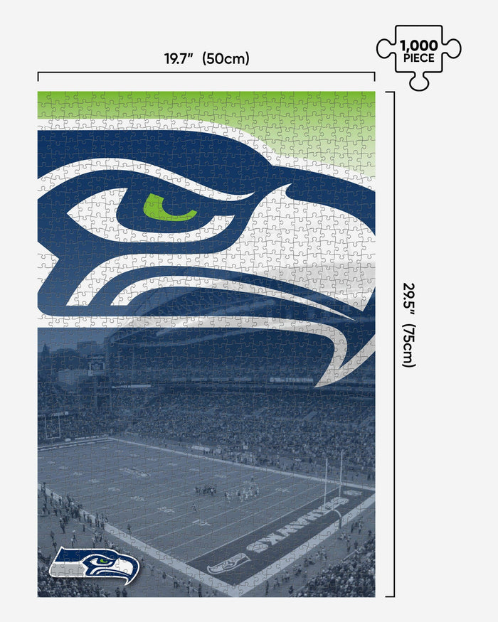 Seattle Seahawks CenturyLink Field Stadium 1000 Piece Jigsaw Puzzle PZ FOCO
