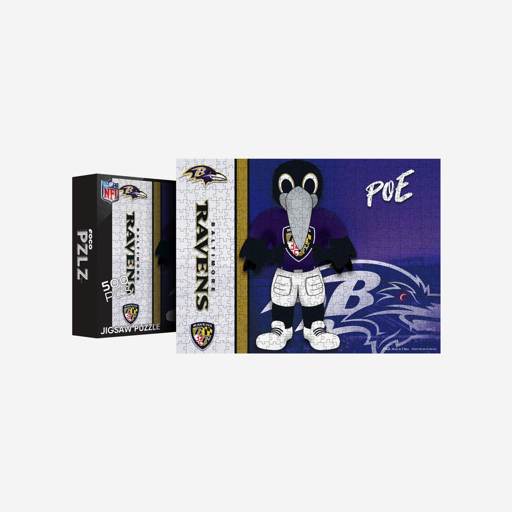 Poe Baltimore Ravens Mascot 500 Piece Jigsaw Puzzle PZLZ FOCO