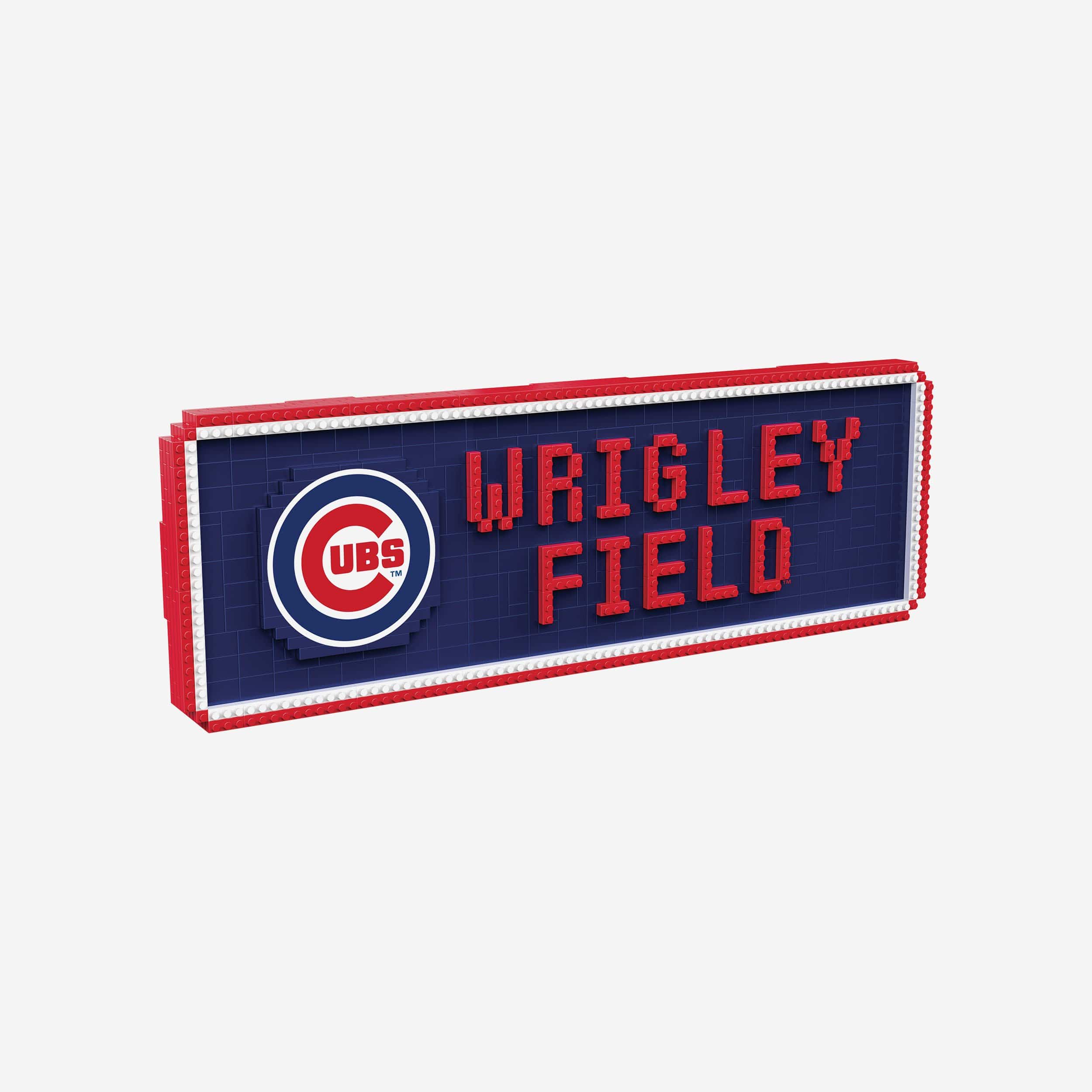 Chicago Cubs BRXLZ Stadium Street Sign FOCO