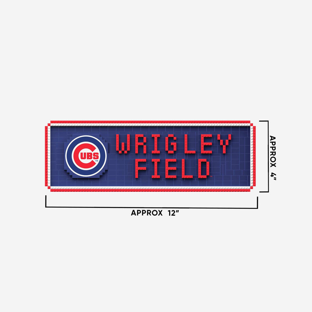 Chicago Cubs BRXLZ Stadium Street Sign FOCO