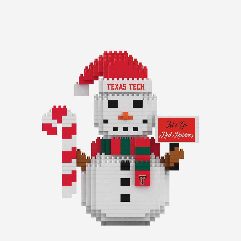 Texas Tech Red Raiders BRXLZ Snowman FOCO