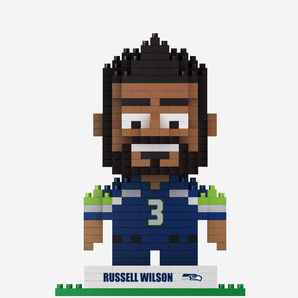 Russell Wilson Seattle Seahawks BRXLZ Mini Player FOCO