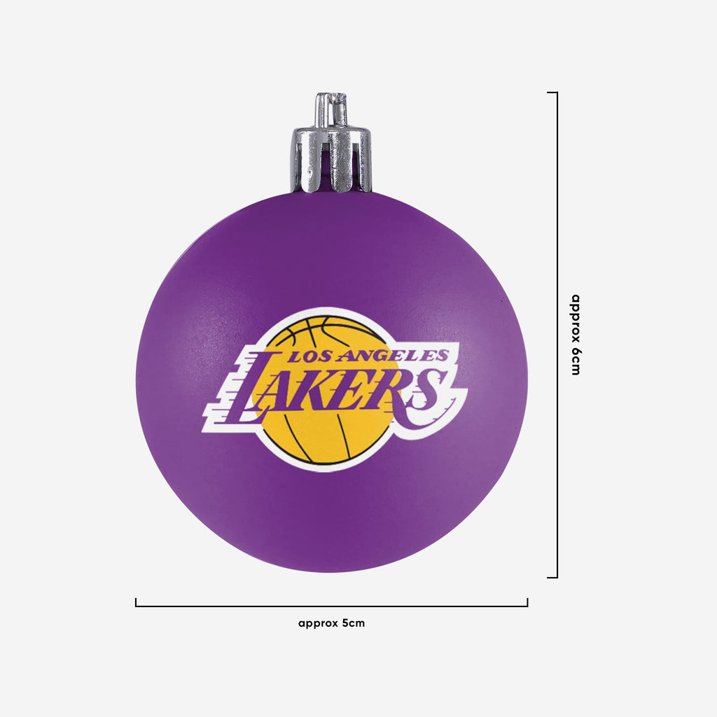 Los Angeles Lakers 12 Pack Ball Ornament Set FOCO