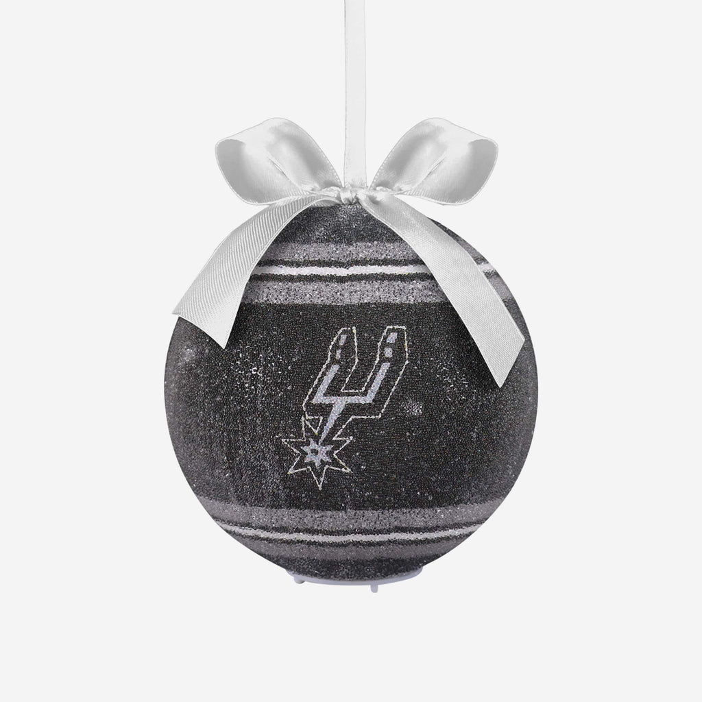 San Antonio Spurs LED Shatterproof Ball Ornament FOCO