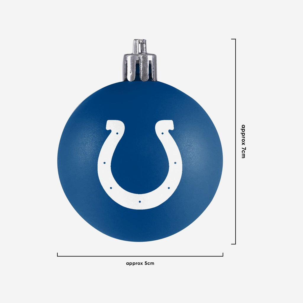 Indianapolis Colts 12 Pack Ball Ornament Set FOCO