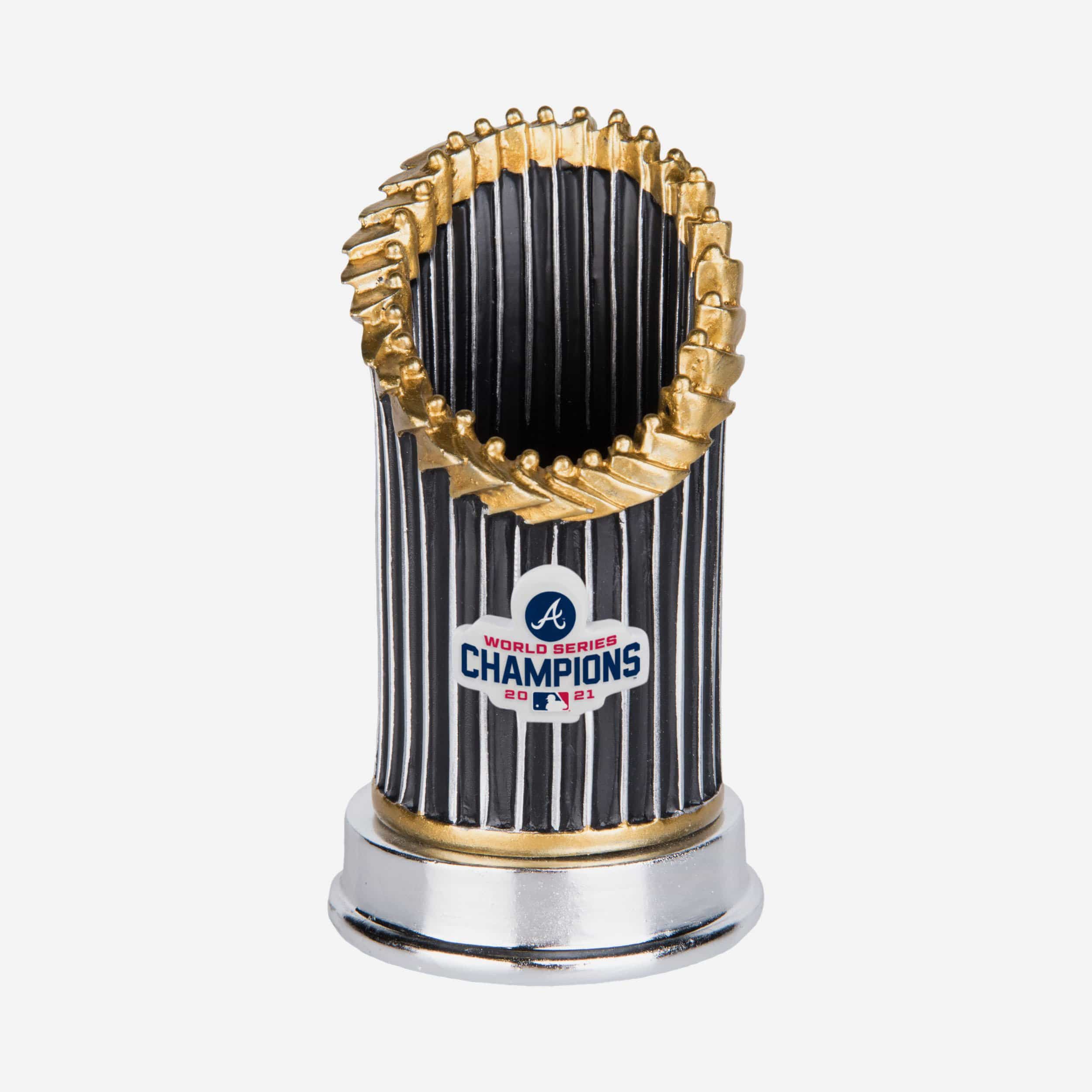 Atlanta Braves 2021 World Series Champions Trophy Paperweight FOCO