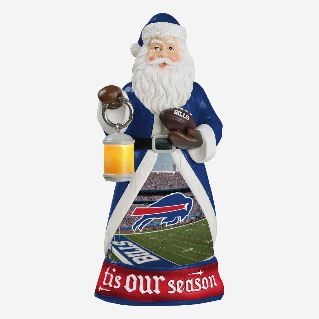 Buffalo Bills Santa Figure With Light Up Lantern FOCO