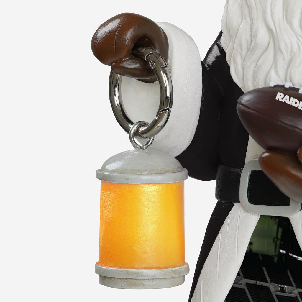 Las Vegas Raiders Santa Figure With Light Up Lantern FOCO