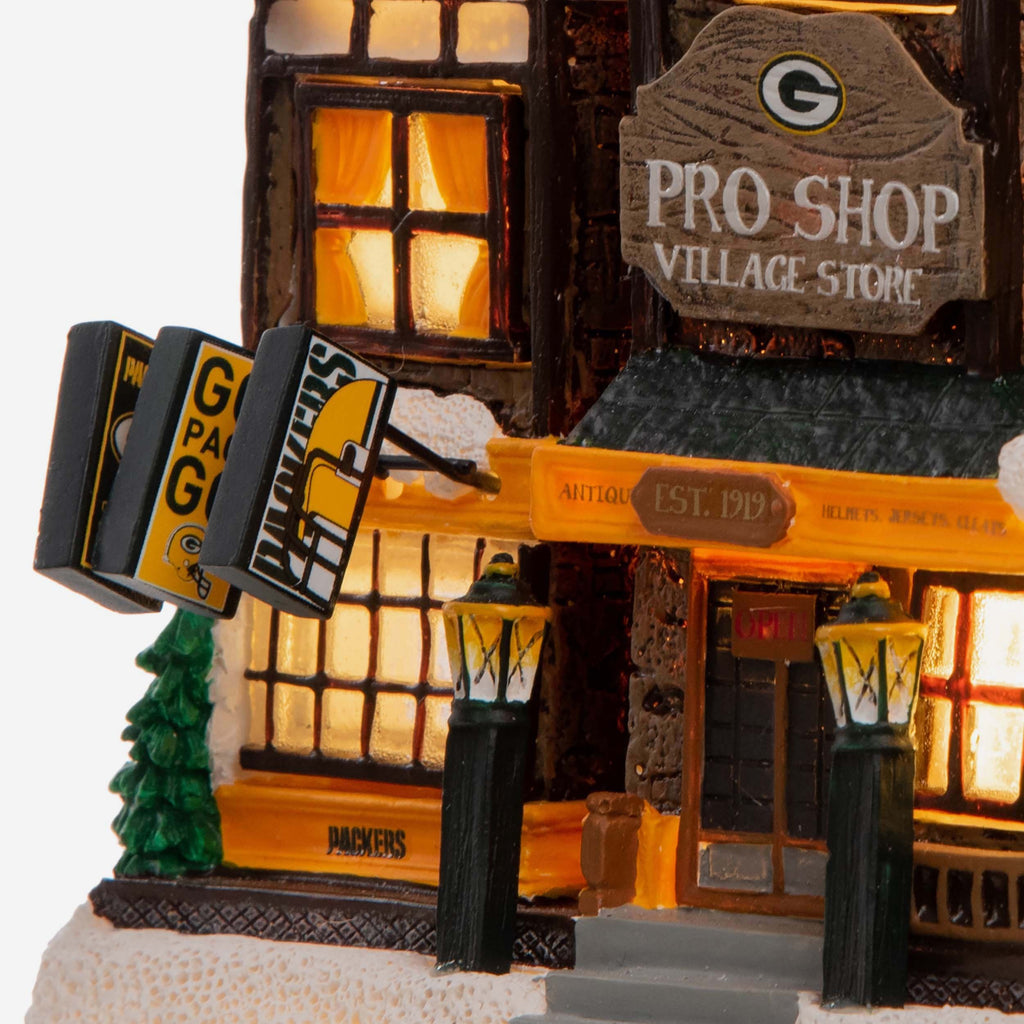 Green Bay Packers Light Up Resin Team Village FOCO