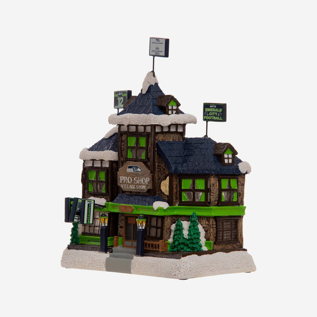 Seattle Seahawks Light Up Resin Team Village FOCO
