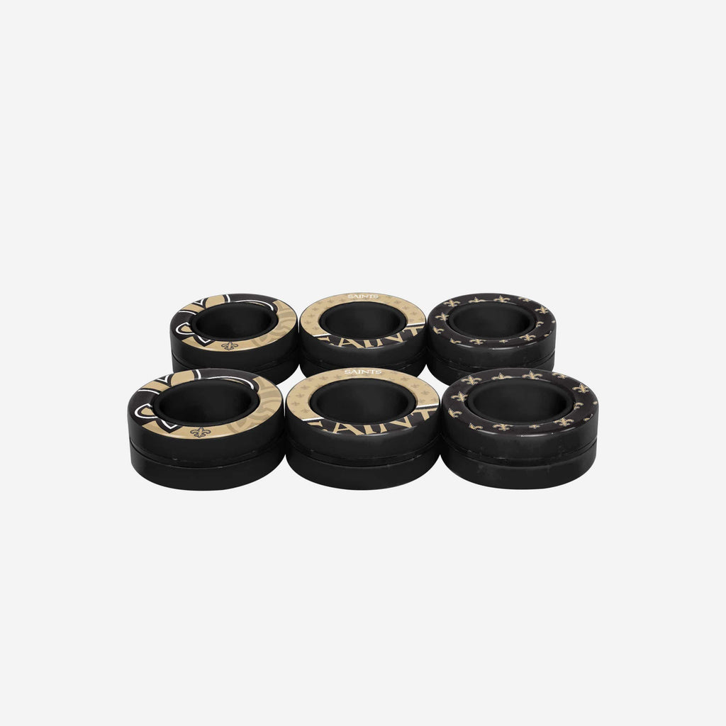 New Orleans Saints 6 Pack Magnetic Finger Rings FOCO