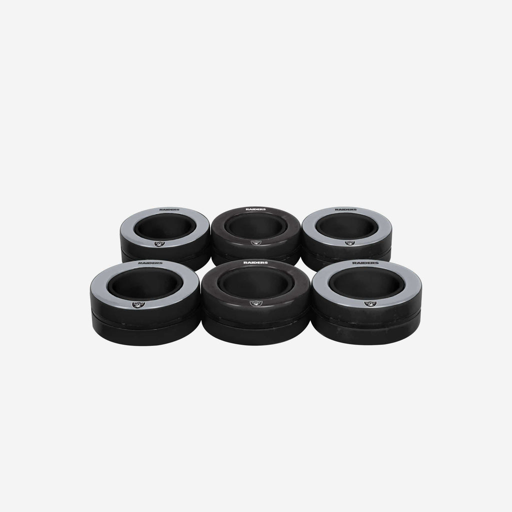Las Vegas Raiders 6 Pack Magnetic Finger Rings FOCO